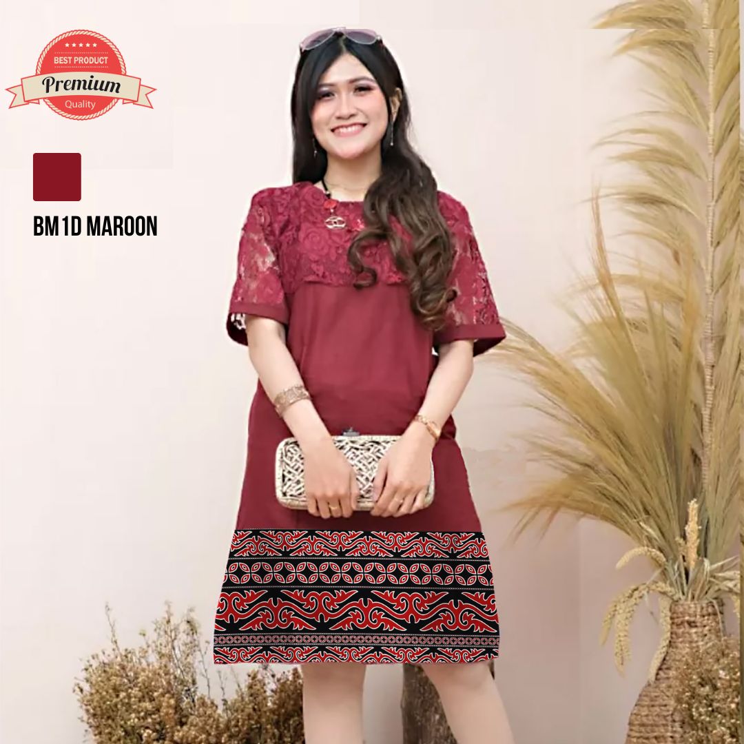 Angelaco | Dress Batik Batak Wanita Motif Karo & Medan | Batik Etnik ...