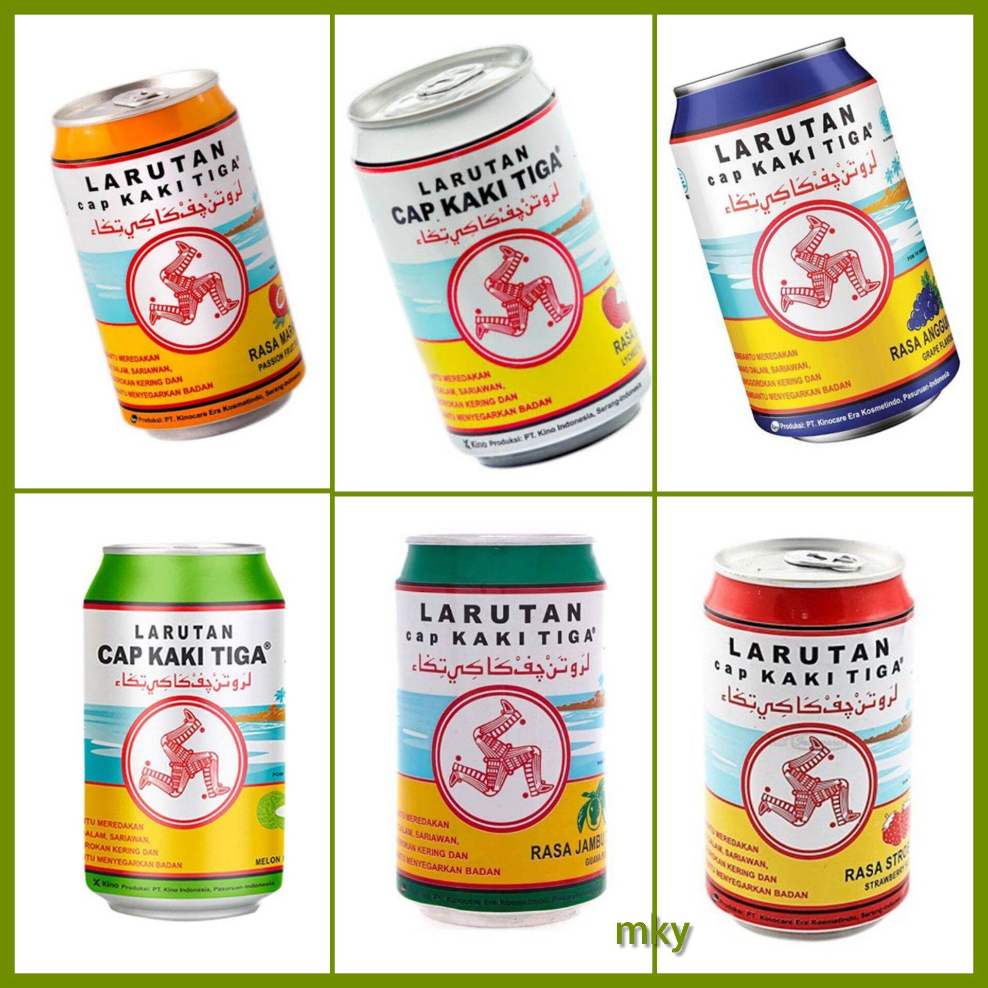 Larutan Cap Kaki Tiga Kaleng All Variant -320 ML | Lazada Indonesia