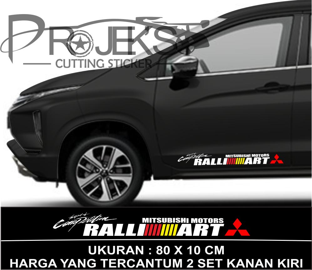Cutting Sticker Mobil Stiker Custom TULISAN RALLY MITSUBBSHI | Lazada ...