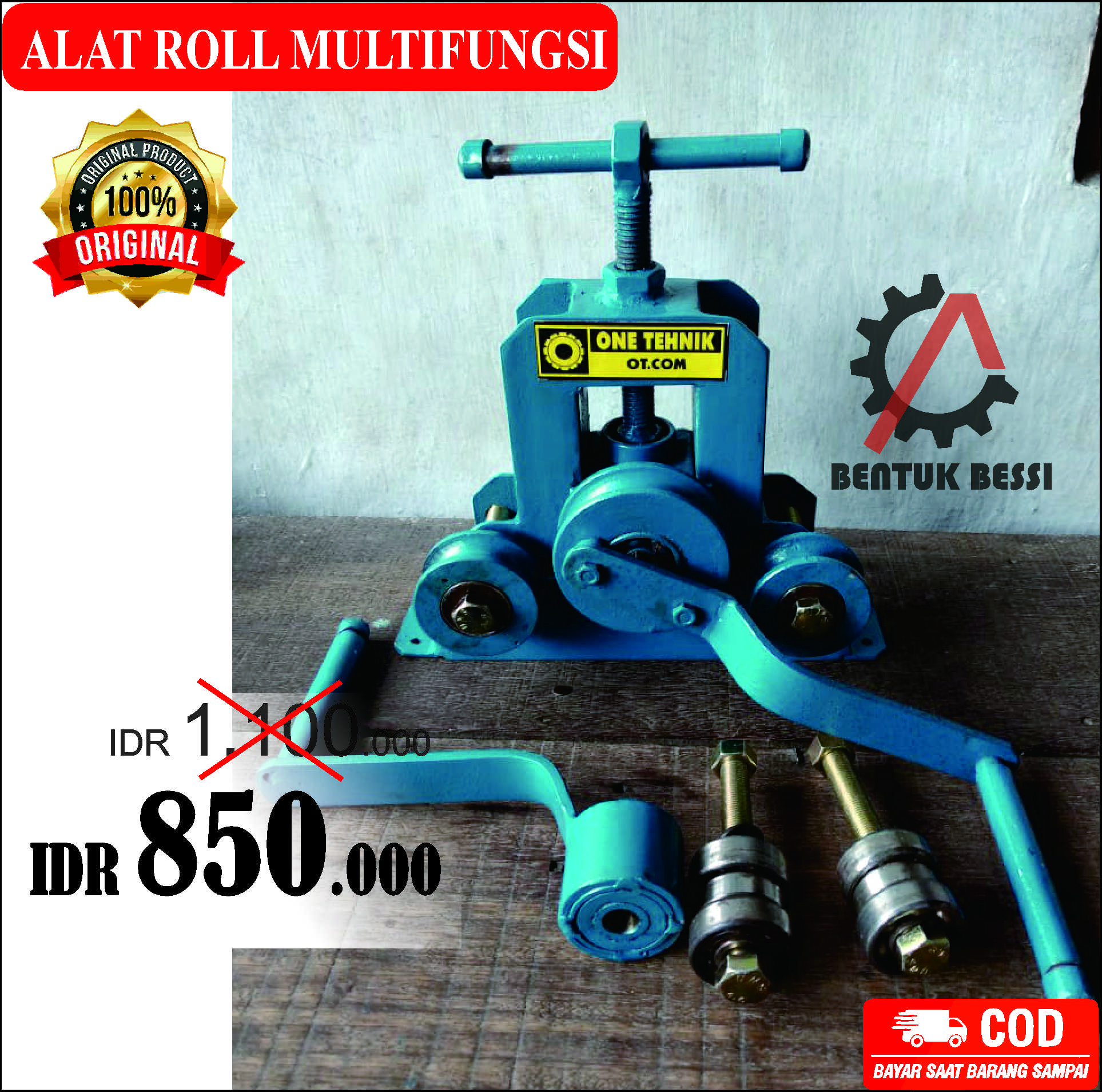 (TERLARIS) ALAT ROLL BESI PIPA DAN PLAT STRIP MULTI FUNGSI UNTUK BESI ...
