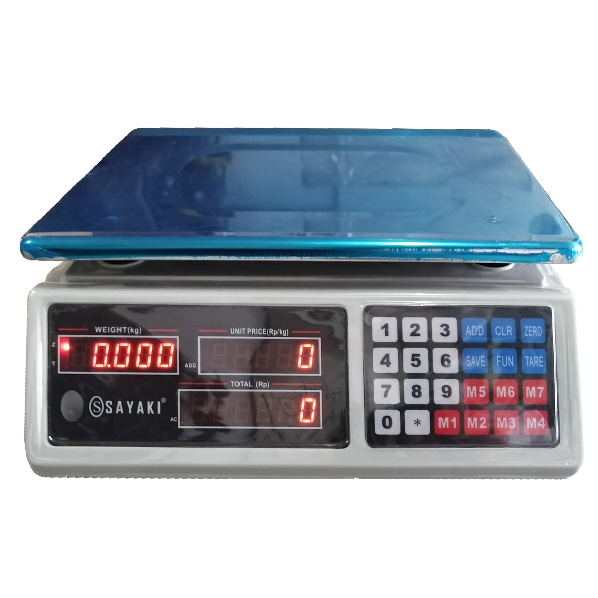 Timbangan Meja Dapur Digital Dengan Penghitungan Harga Merk Sayaki Kapasitas 40 kg | Lazada ...