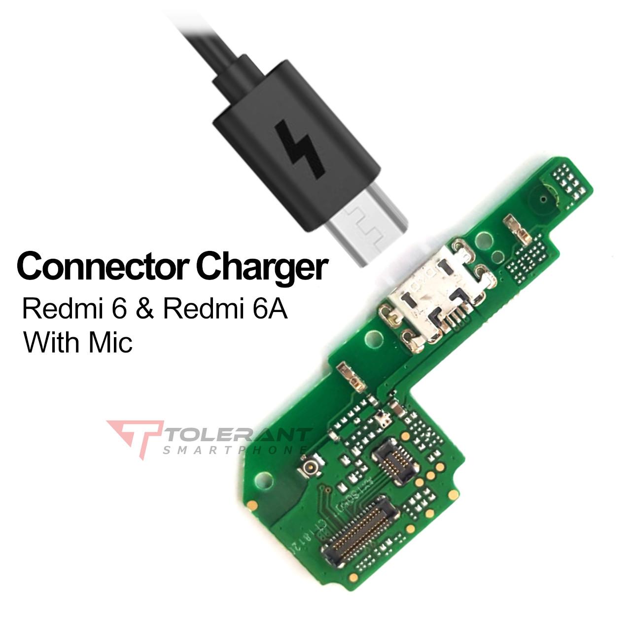 PAPAN PCB XIAOMI REDMI 6 / REDMI 6a KONEKTOR CHARGER PORT USB CHARGING ...