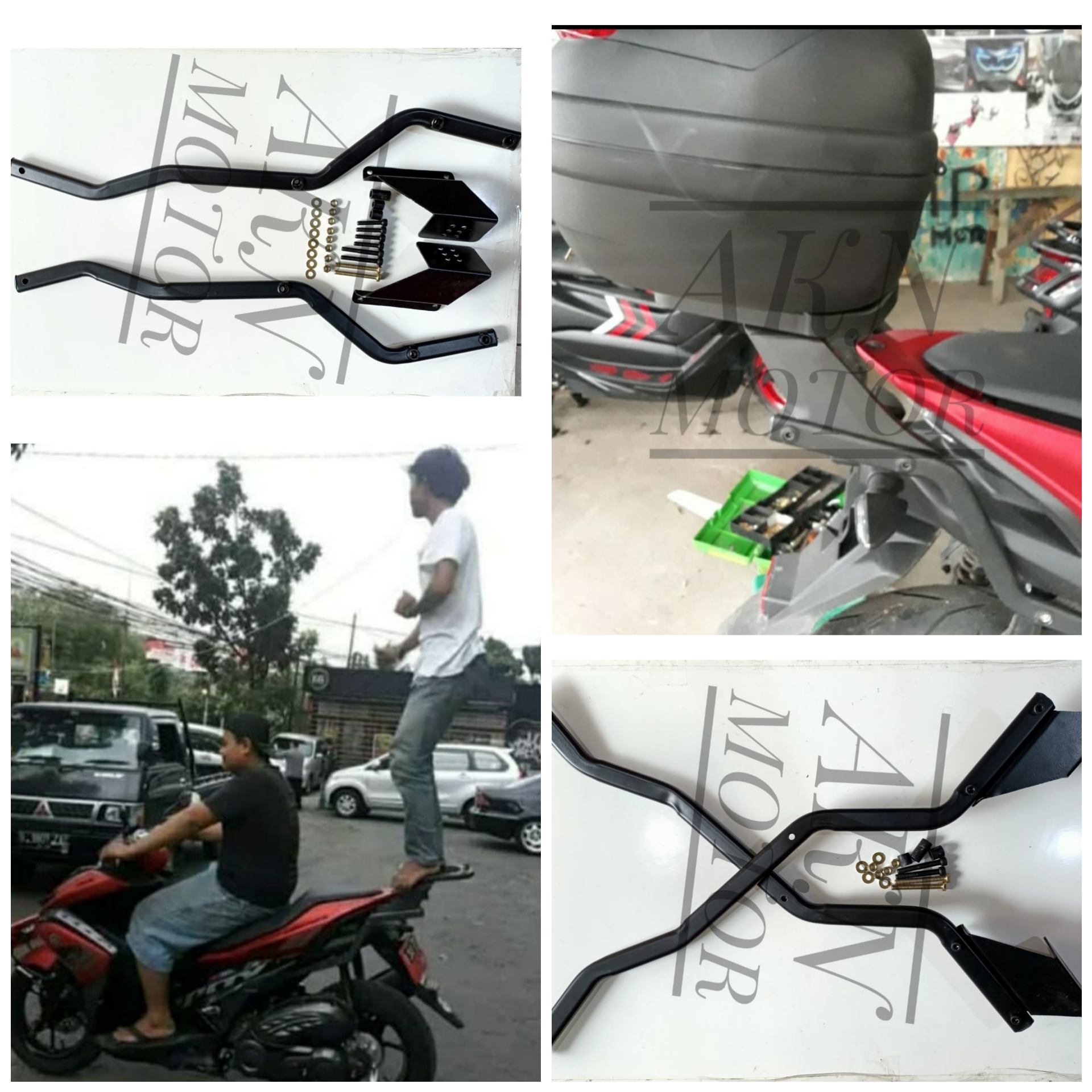 BRAKET TOP BOX YAMAHA AEROX 155 BRACKET BOX BELAKANG AEROX 155 | Lazada ...