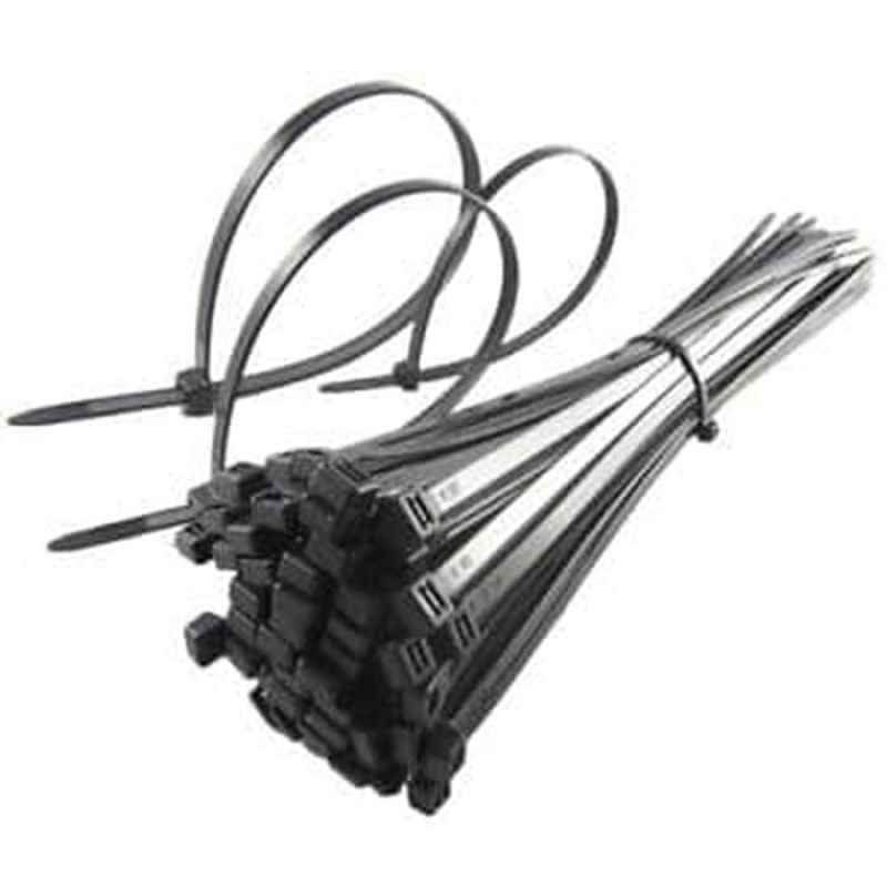 Black nylon cable ties 2,5x100 Kabel Pengikat Tali Pengikat - 10PCs ...