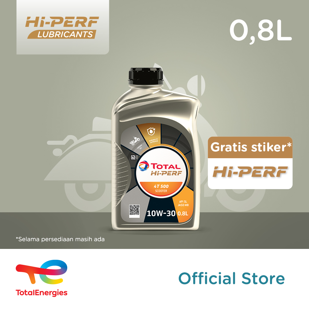 TotalEnergies - Hi-Perf 4T 500 Scooter 10W-30 Oli Motor Matic 0.8L | Lazada Indonesia