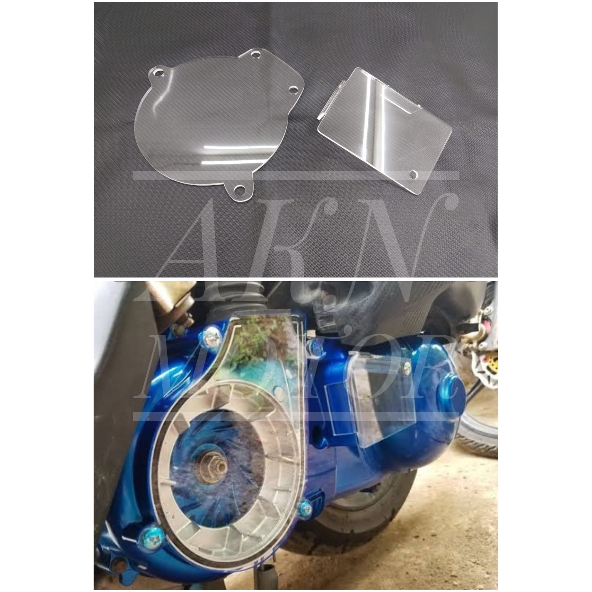 COVER TUTUP CVT TRANSPARAN YAMAHA NMAX 155 OLD NEW AEROX 155 NEW ...