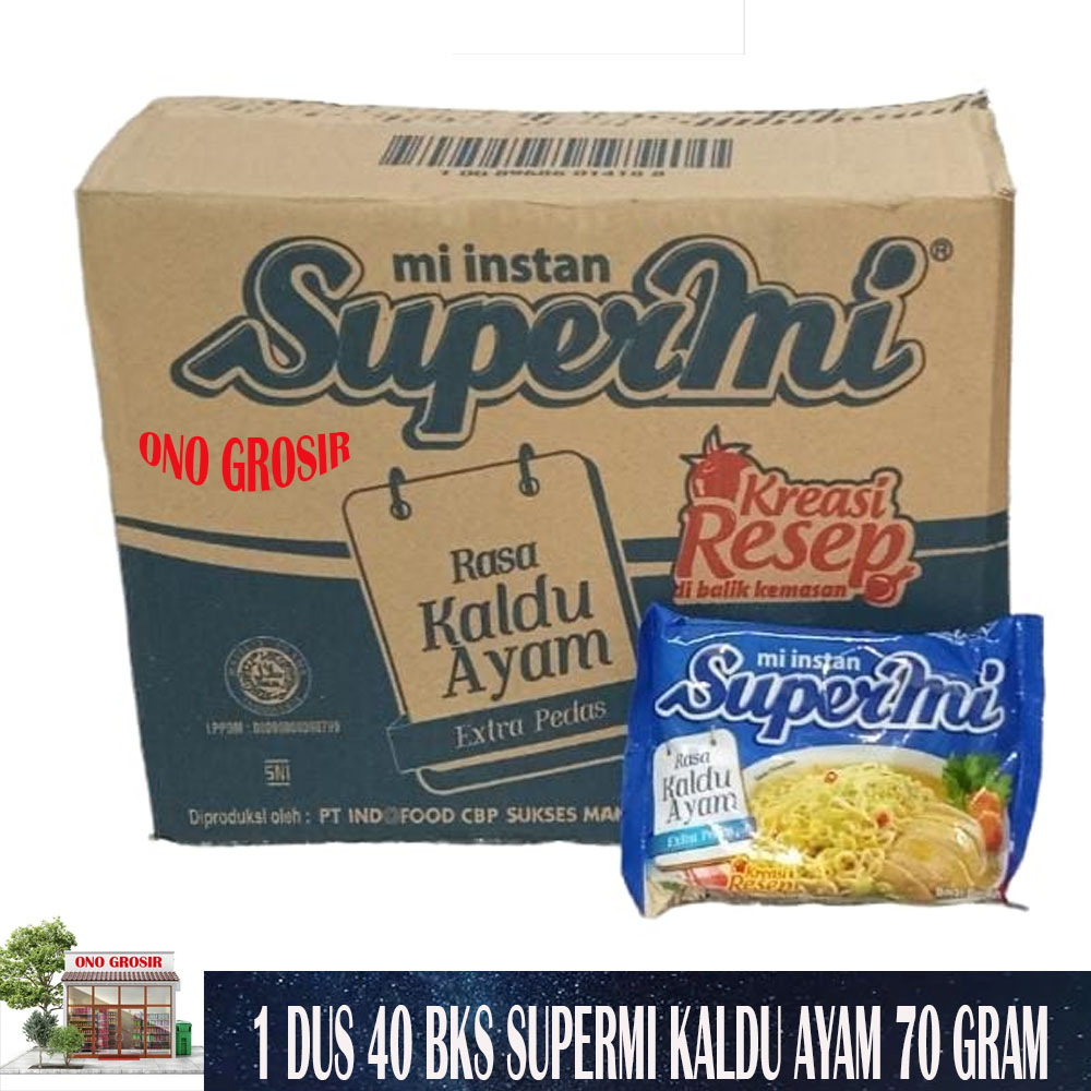 Supermi Rasa Kaldu Ayam 1 Dus - Isi 40 Bungkus / Mie Instan Rasa Kaldu ... Supermi Rasa Kaldu Ayam 1 Dus - Isi 40 Bungkus / Mie Instan Rasa Kaldu ...