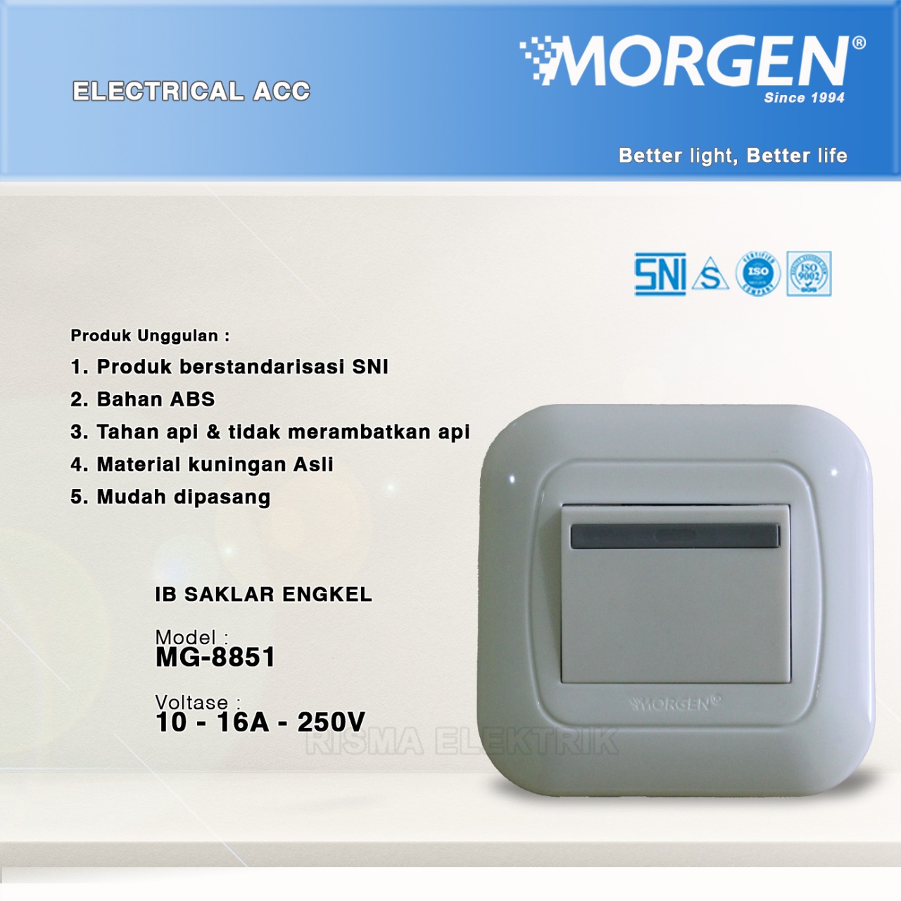 Morgen Saklar IB M Series MG-8851 MG-8852 | Lazada Indonesia