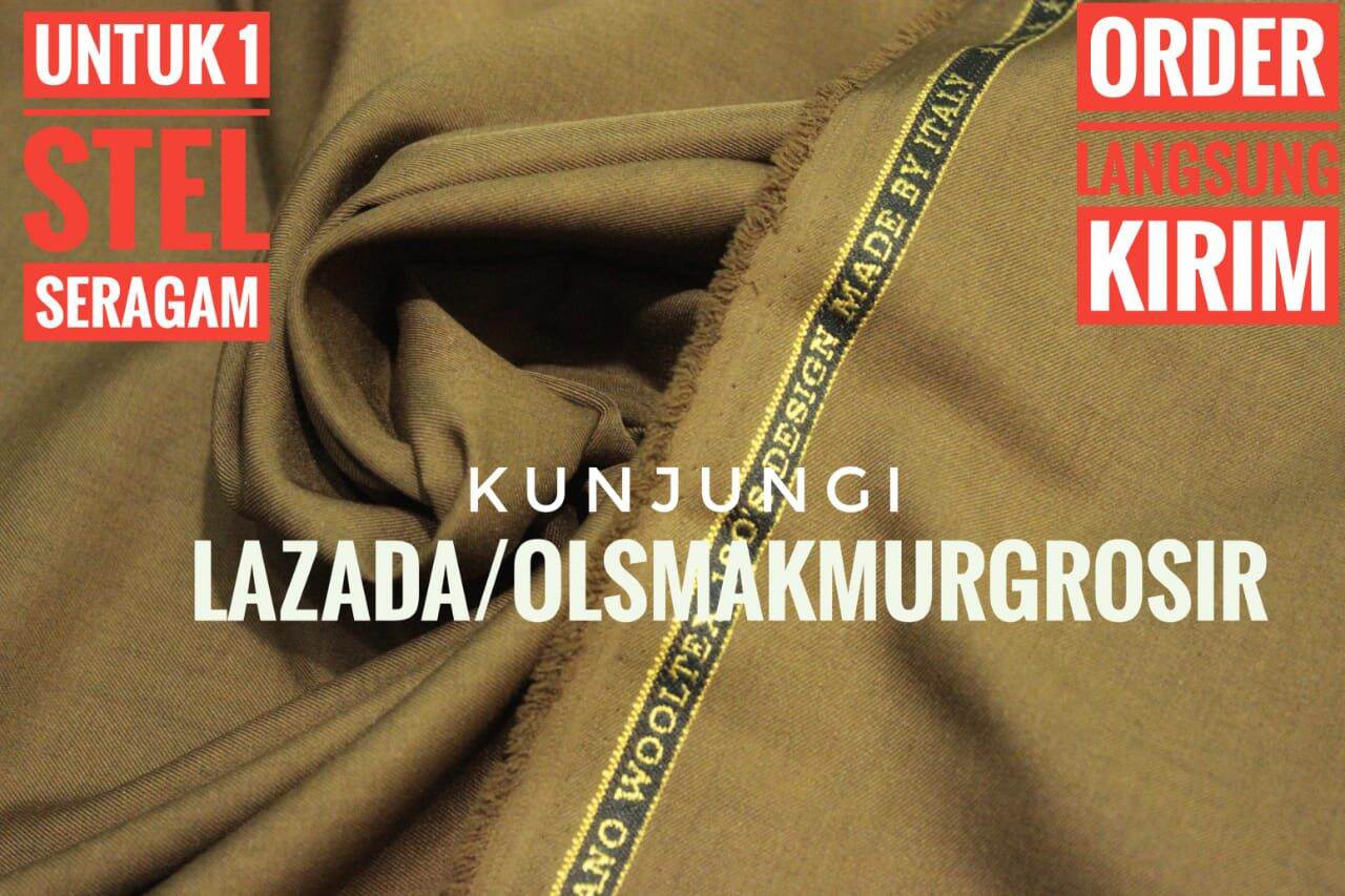 KAIN PEMDA/ASN/PNS KHAKI TUA/MUDA BAHAN KAIN PEMDA SEMI WOOL CASHMERE ...