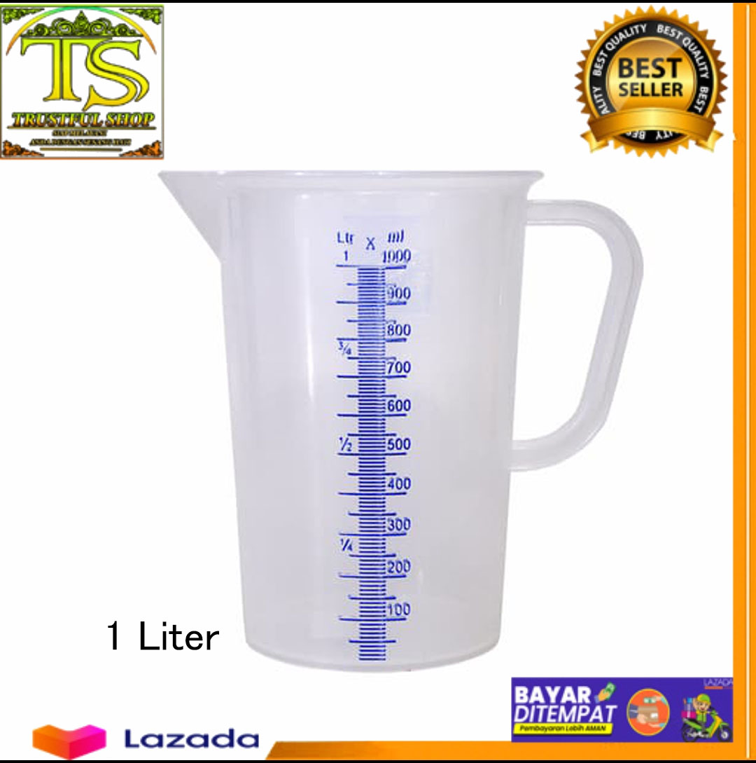 Green Leaf Scarlett 1831 1000ml 1 Liter Gelas Takar Ukur Plastik | Lazada Indonesia