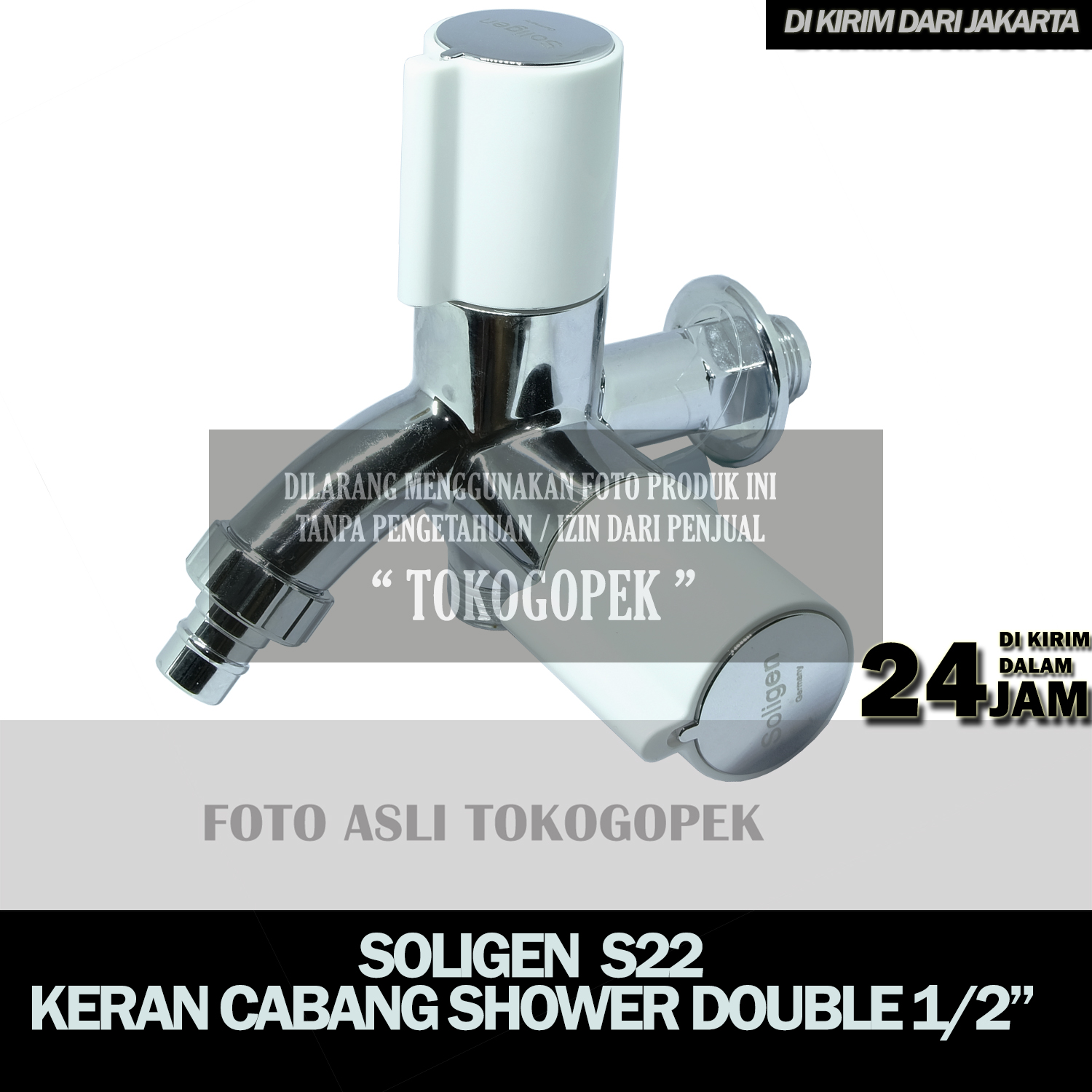 SOLIGEN S22 CHROME - KERAN CABANG SHOWER DOUBLE - KRAN DOUBLE | Lazada ...