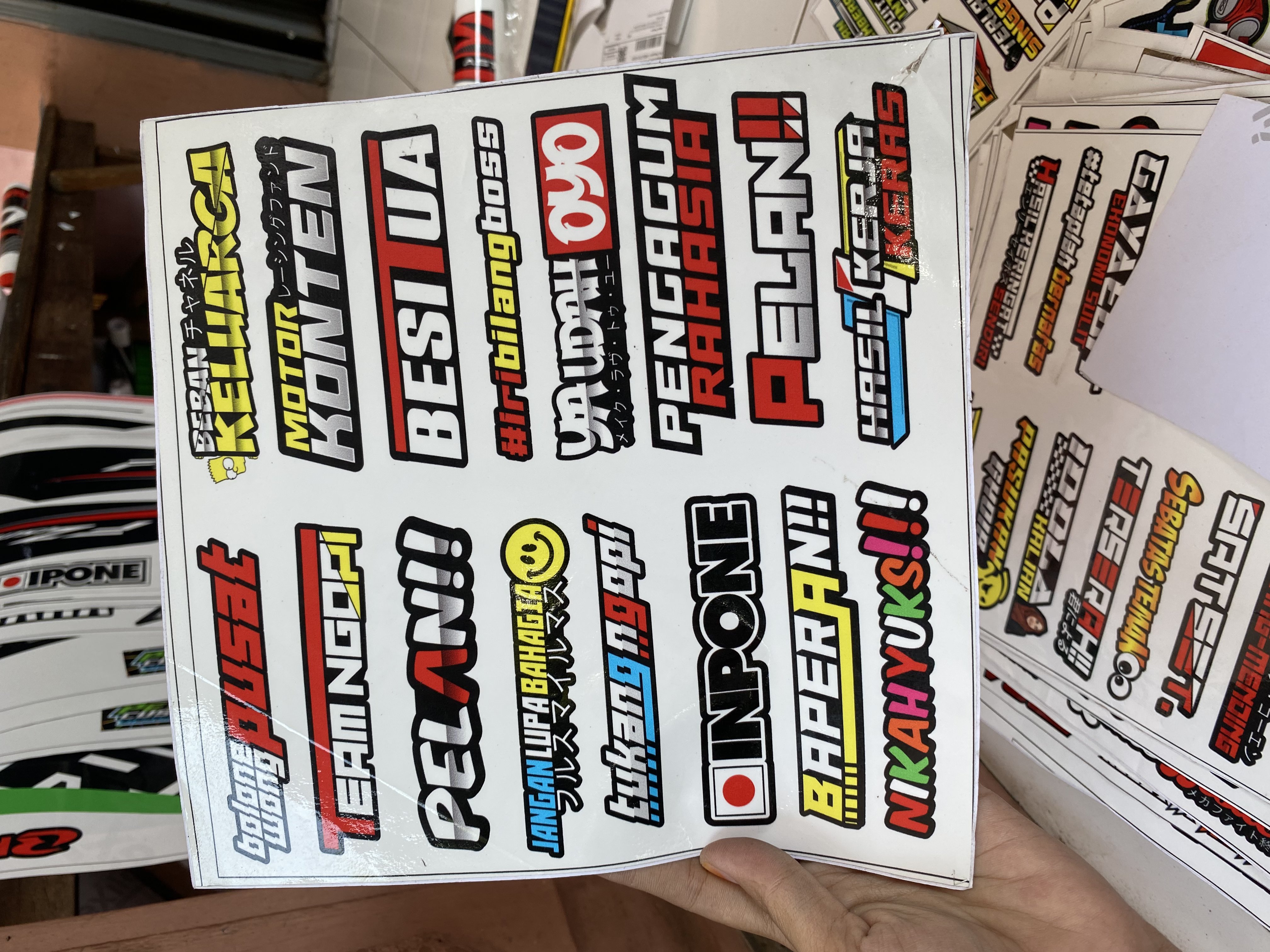 STIKER KATA KATA BOLONO WONG PUSAT/ STIKER PACK KATA KATA BOLONE WONG ...