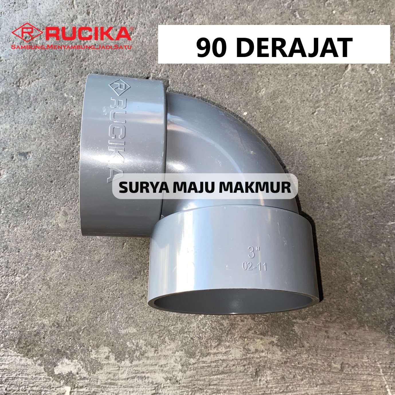 KENI RUCIKA 1,5" INCH DV KENI 1-1/2 " DV ELBOW RUCIKA 45 DERAJAT KENI 1 ...