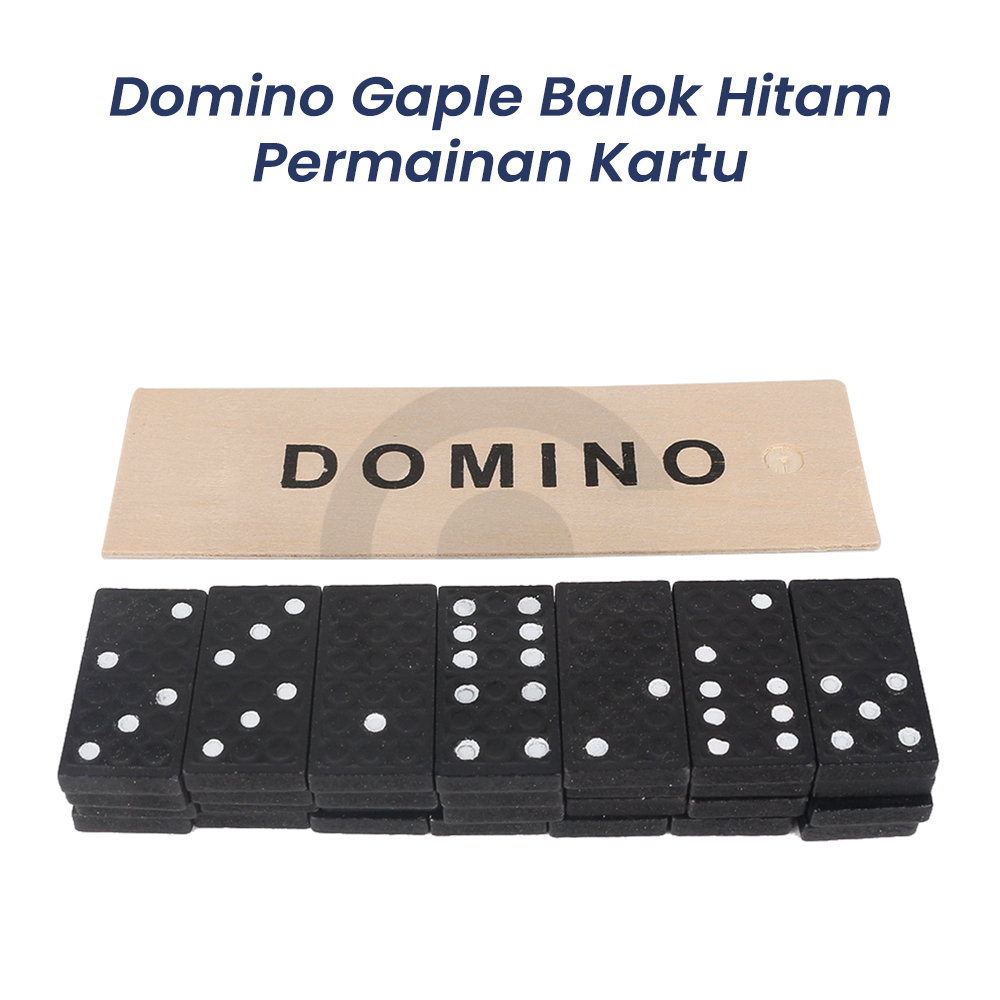 Domino Gaple Batu Putih Set Alat Game Permainan Kartu Batu Balok ...