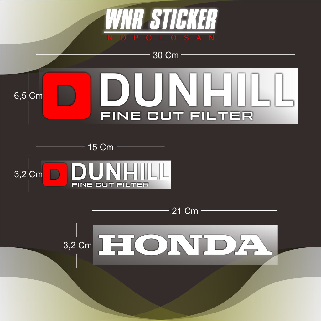 sticker cutting Dunhill sticker Dunhill mild satu set | Lazada Indonesia