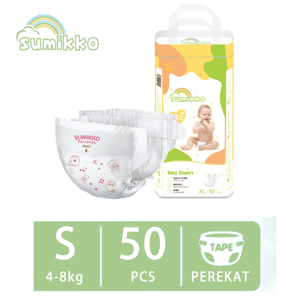Sumikko Popok Bayi Baru Lahir Tipe/Pants Perekat M50/L50/XL50/XXL50 ...