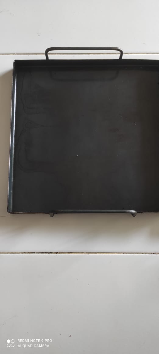 WAJAN KEBAB ROTI BAKAR DATAR TERMURAH BAJA HITAM UK 30X30X2 ANTI ...