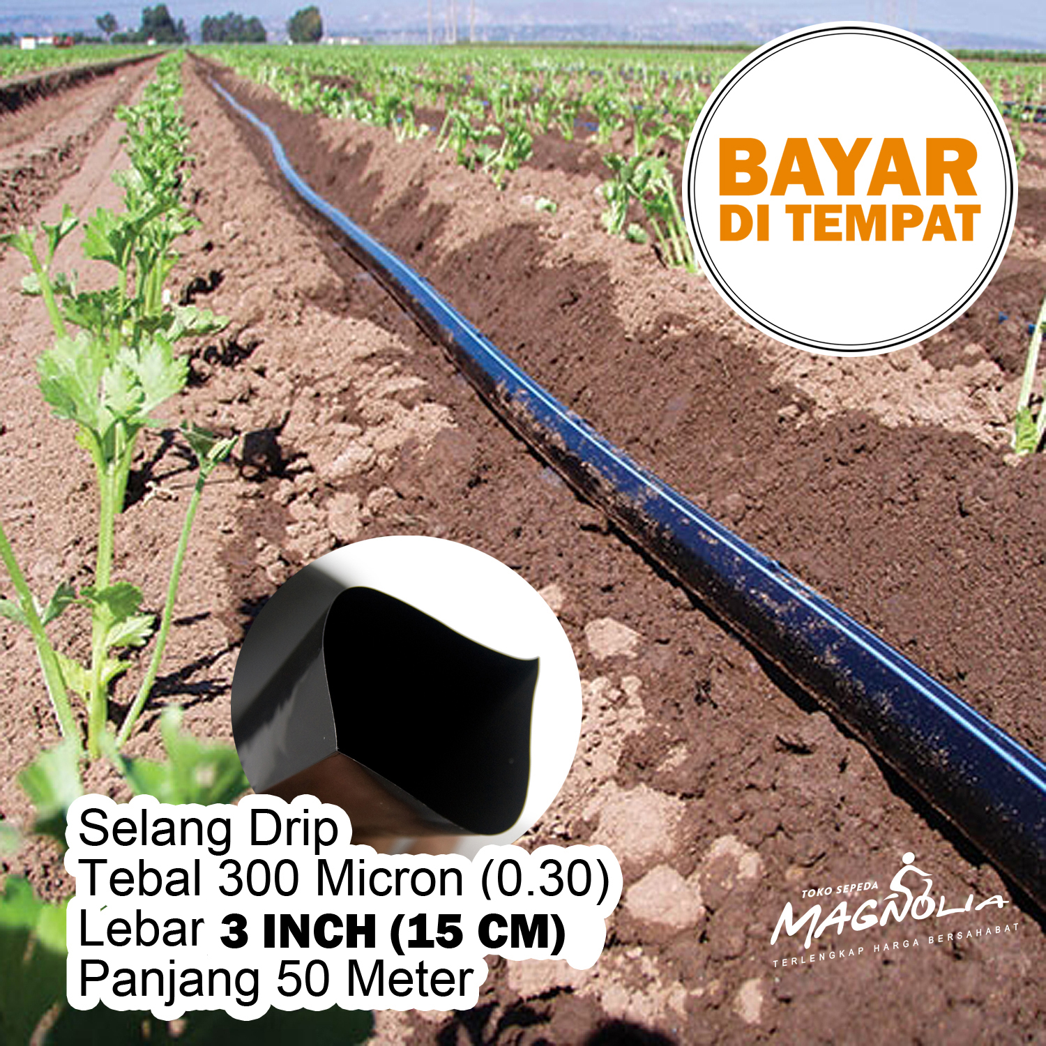 Selang Drip Drib 3 Inch/Dim (15CM) Plastik Induk Irigasi Tebal Kuat ...