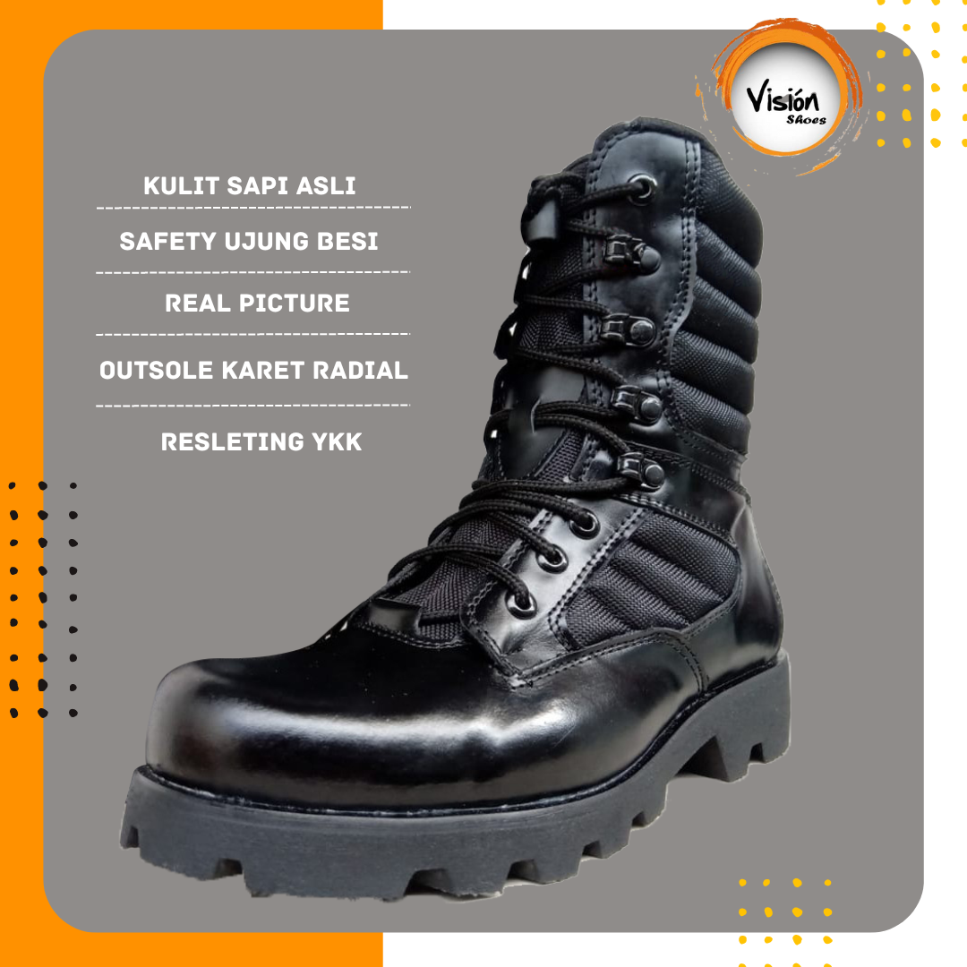 sepatu pdl tni polri terbaru 2022 hitam doff radial delta tactical ...