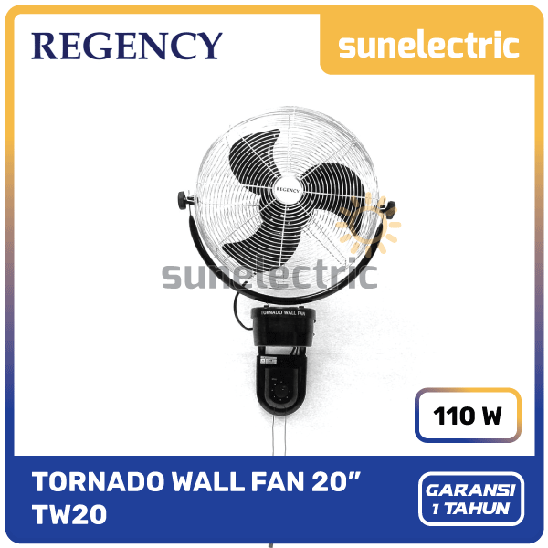 Regency TW 20" / 51 cm / 20 Inch Tornado Wall Fan / Kipas Angin Dinding ...