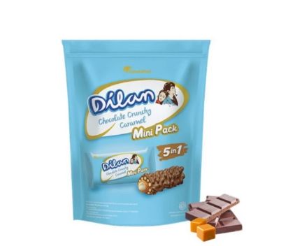 Dilan Chocolate Crunchy Caramel Mini Pack Pouch Isi 10 pcs | Lazada ...