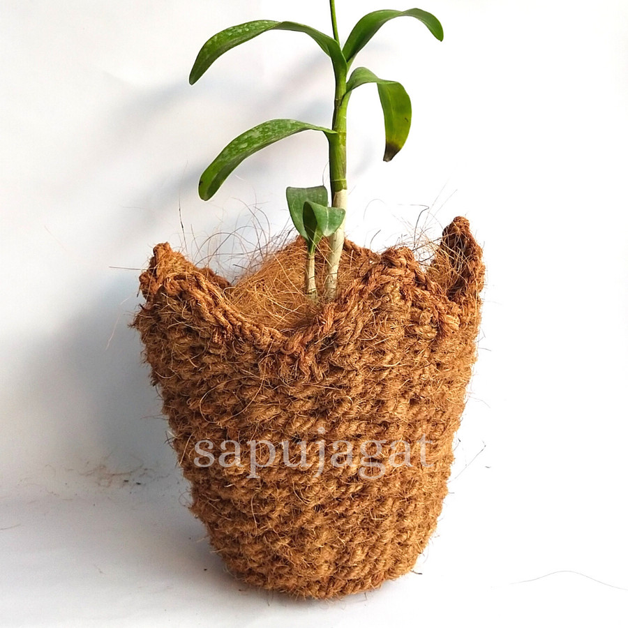 POT ANYAM SKURER PREMIUM D20-POT ANGGREK-POT TANAMAN HIAS SABUT KELAPA ...