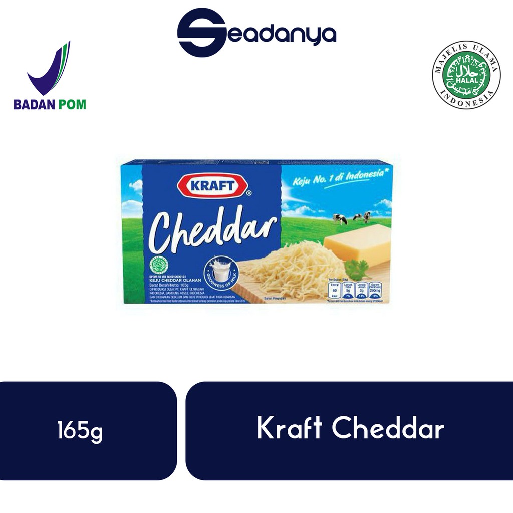 Keju Kraft Cheddar Cheese 165g | Lazada Indonesia