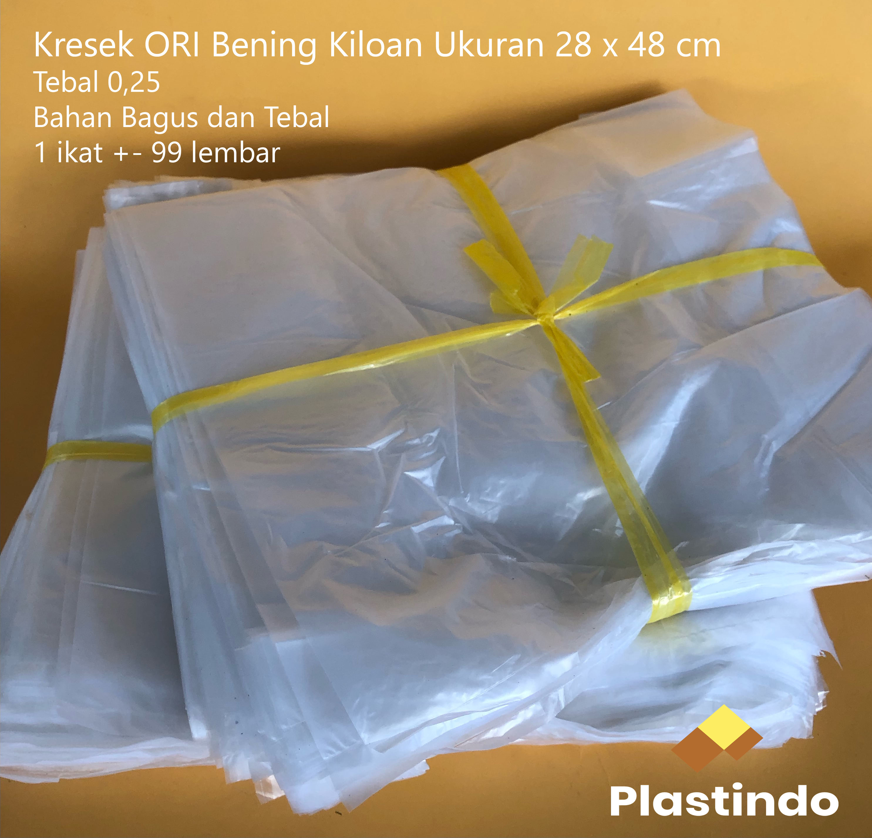 Tas Kresek Kiloan ORI BENING 28 cm x 48 cm isi 1 kg (+- 99 lembar ...