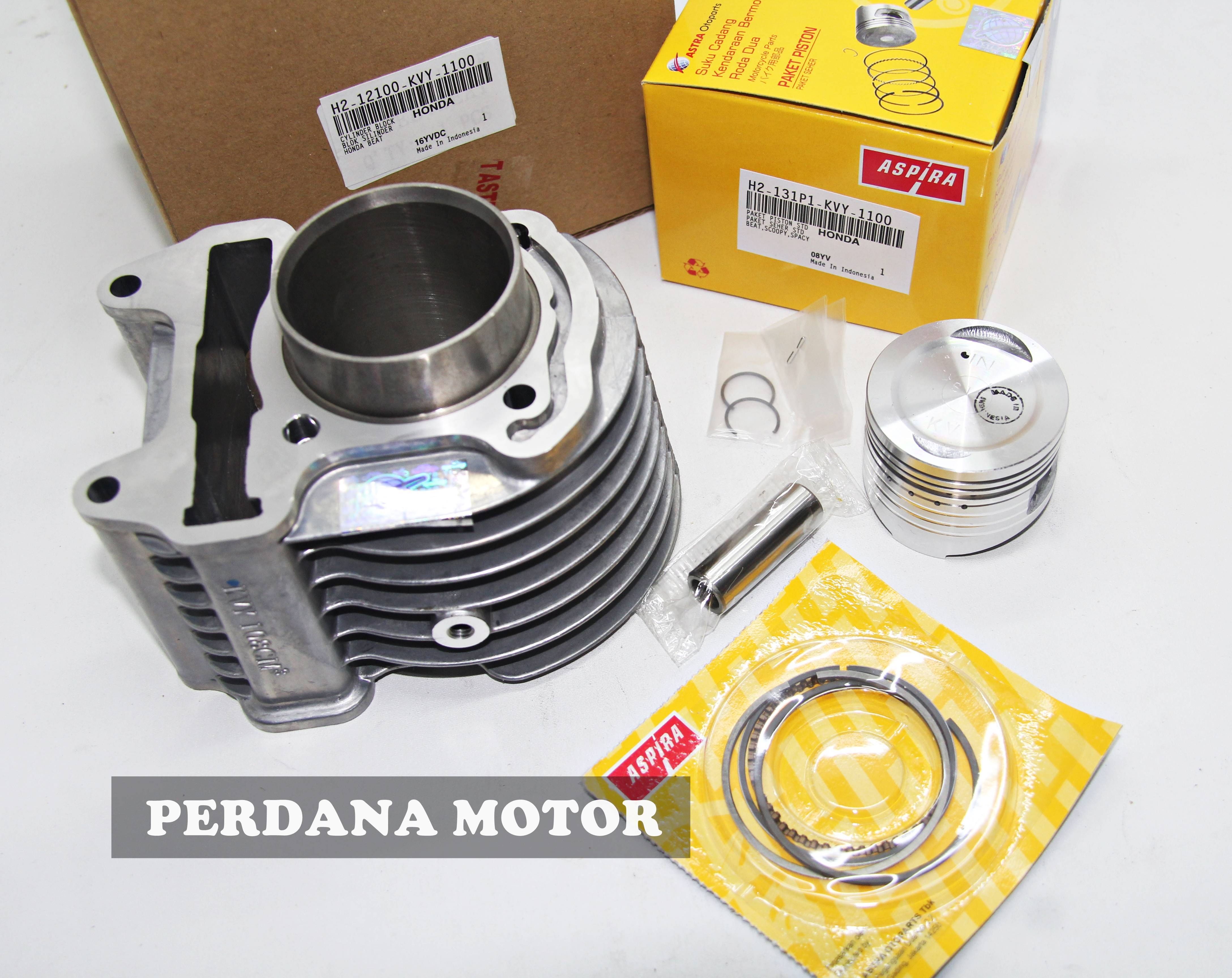 BLOK CYLINDER BEAT SCOOPY SPACY KARBURATOR DAN SEHER KIT BORING MERK ...