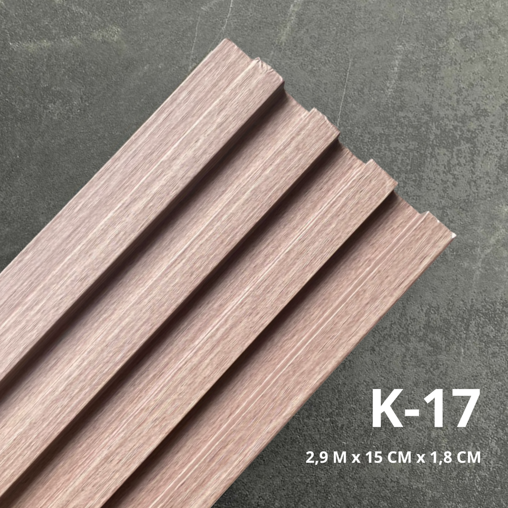 WPC WALL PANEL 3D | 3 M x 15 CM x 18 MM | PREMIUM WPC WOOD PANEL WPC DINDING FLUTED WALL PANEL ...