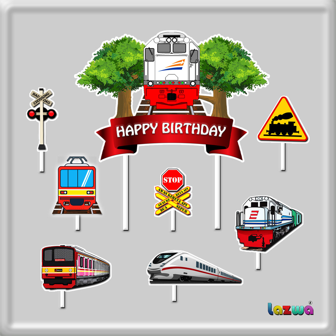Topper cake kereta api hiasan kue | Lazada Indonesia