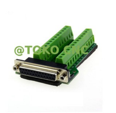 DB25 Female to 25 Pin 25p Breakout Board Terminal Connector Screw AU81 ...