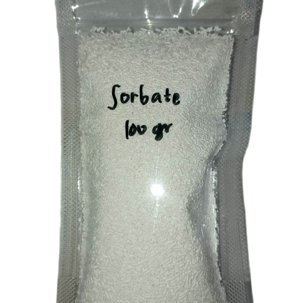 Kalium sorbat potassium sorbate pengawet makanan 100 gram | Lazada ...