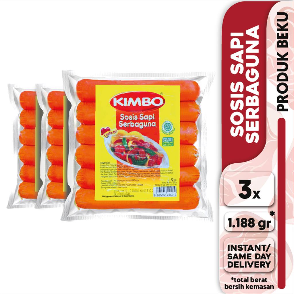 KIMBO Sosis Sapi Serbaguna12 3x | Lazada Indonesia