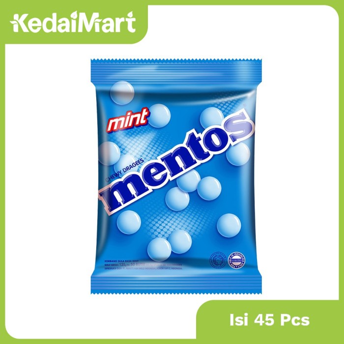 Mentos Mint Bag 121.5 Gram Isi 45 Pcs | Lazada Indonesia