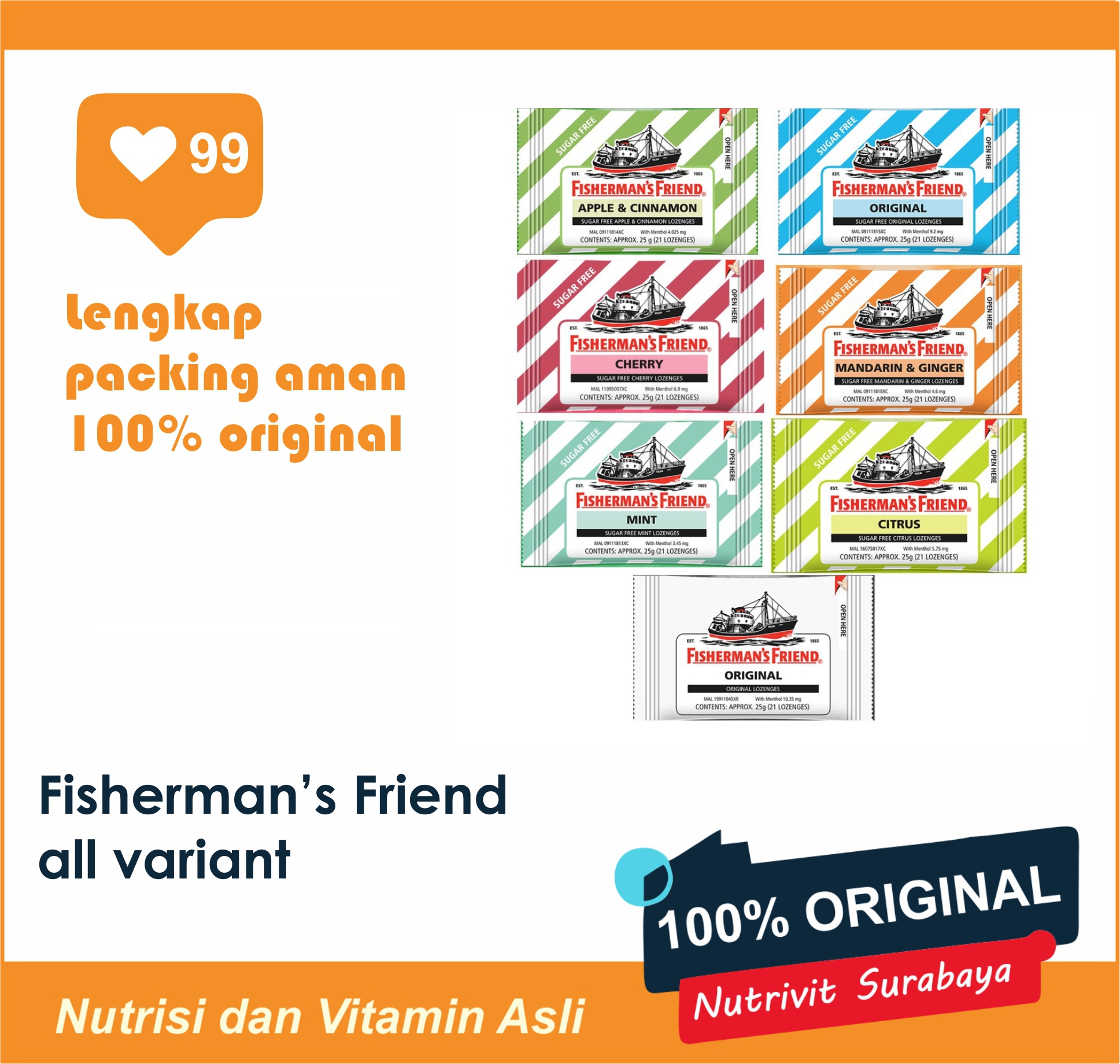 PERMEN FISHERMAN FRIEND'S | Lazada Indonesia