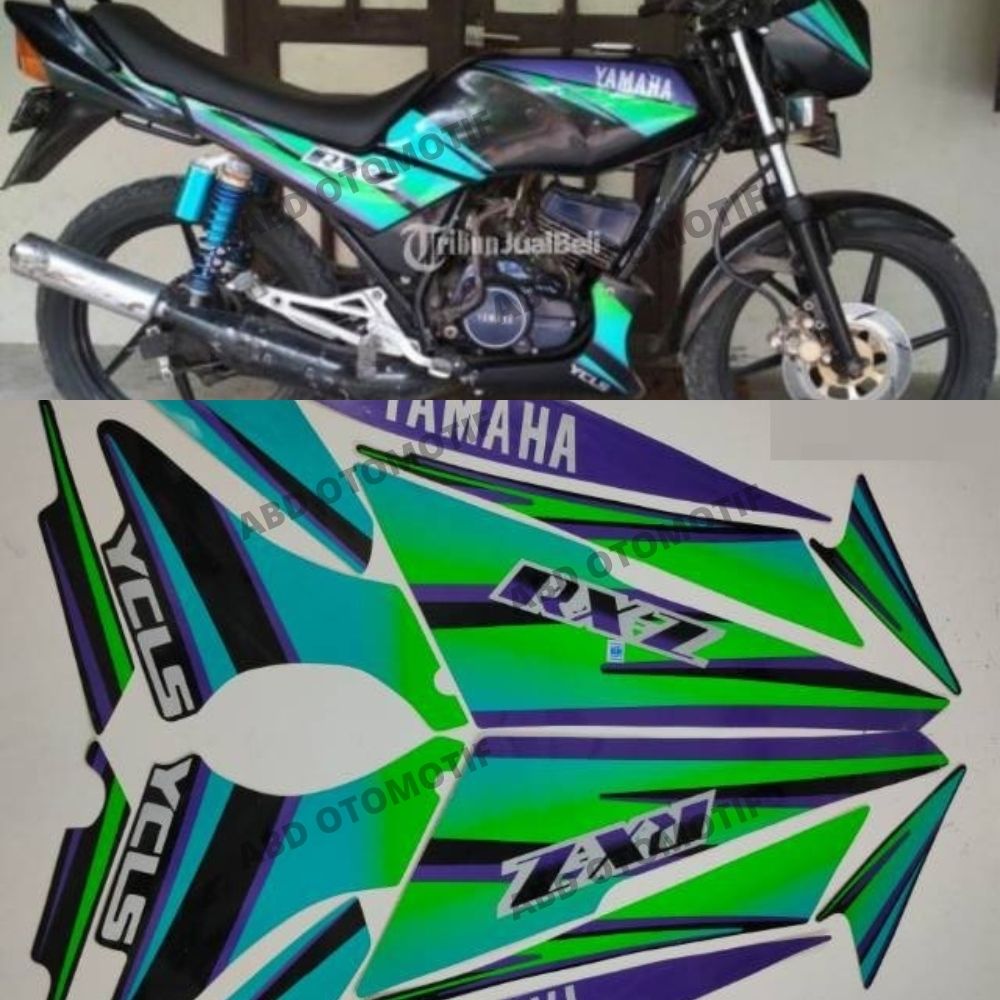 Stiker Sticker Striping rxz rx z hijau biru Murah | Lazada Indonesia