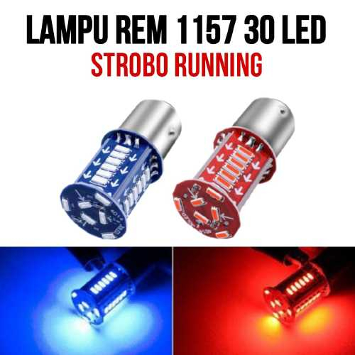 Lampu LED Rem Stop Lamp Motor Mobil Universal 1157 30 Mata Bay15d ...