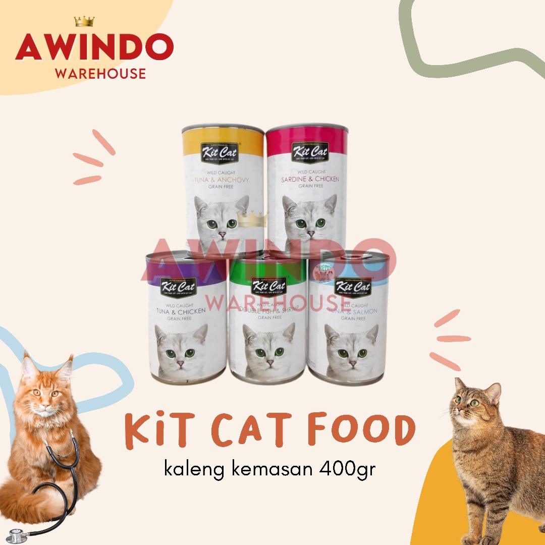 KIT CAT KALENG 400GR - Makanan Basah Pakan Kucing Kitcat Wet Cat Food ...