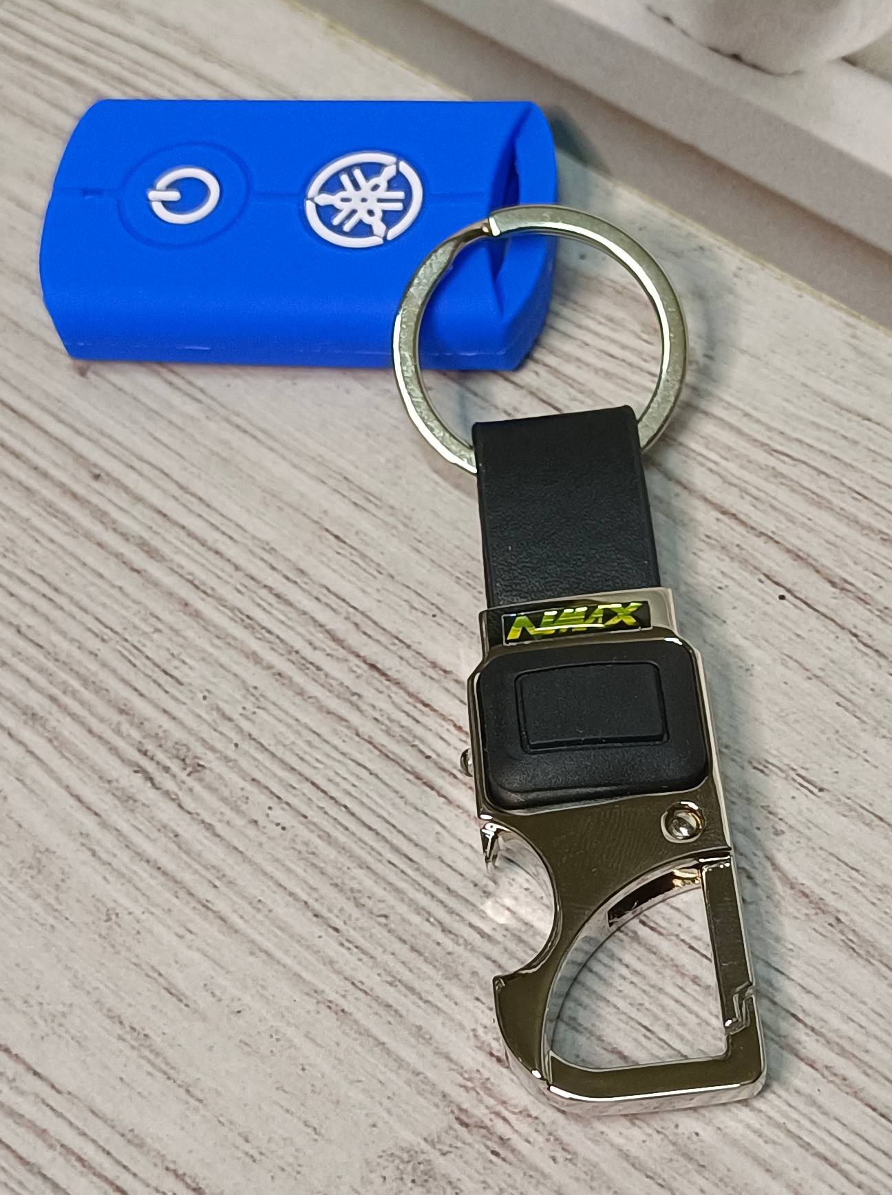 Gantungan kunci premium multifungsi logo timbul yamaha new nmax 2020 ...