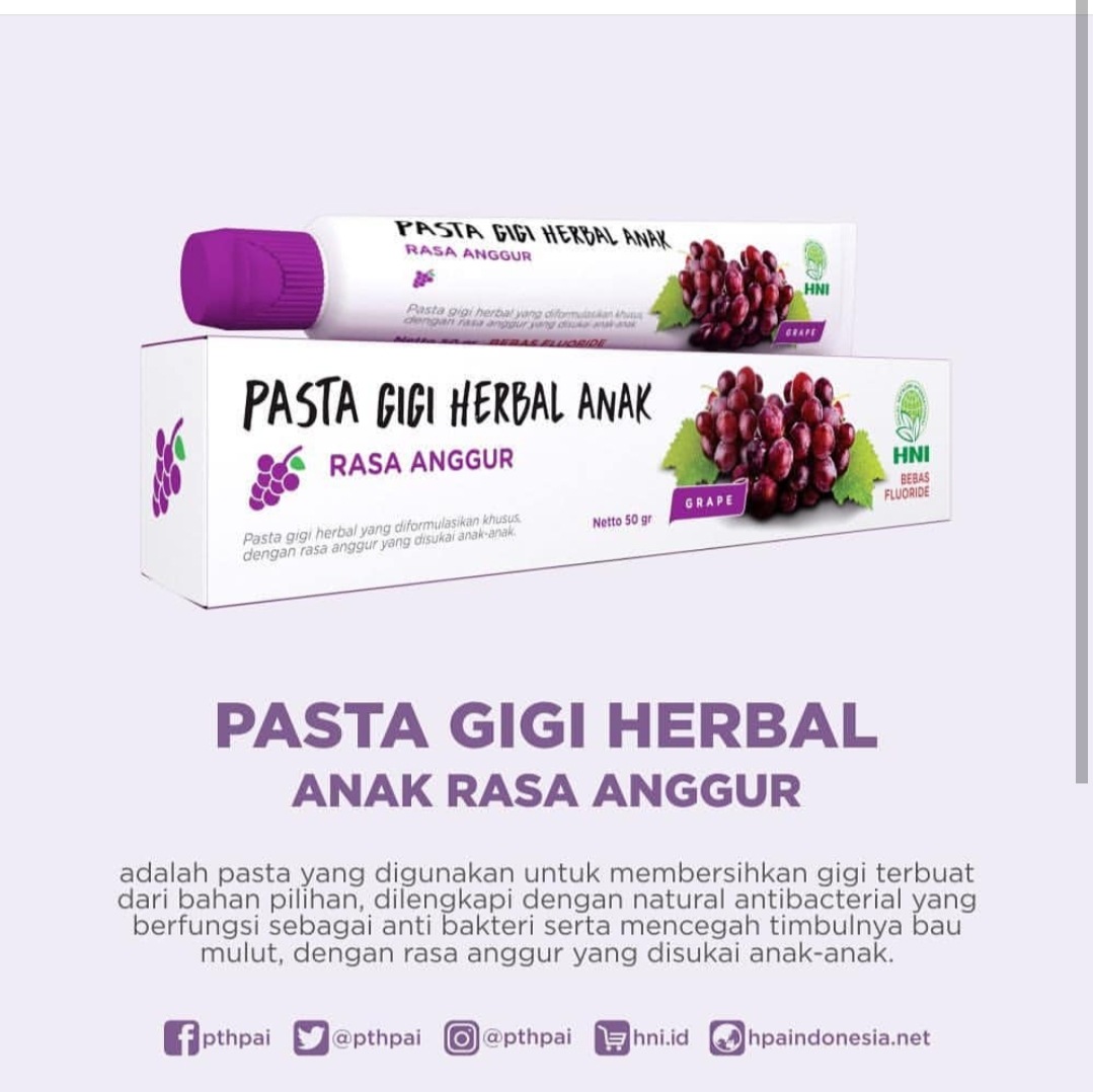 Pasta Gigi Herbal Anak HNI HPAI | Lazada Indonesia
