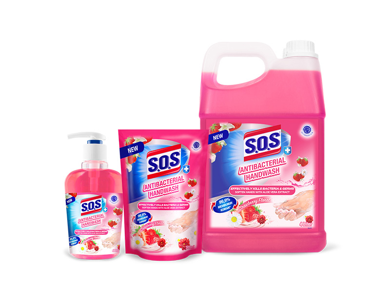 SOS Hand Soap Fragrance Botol 400ML | Lazada Indonesia