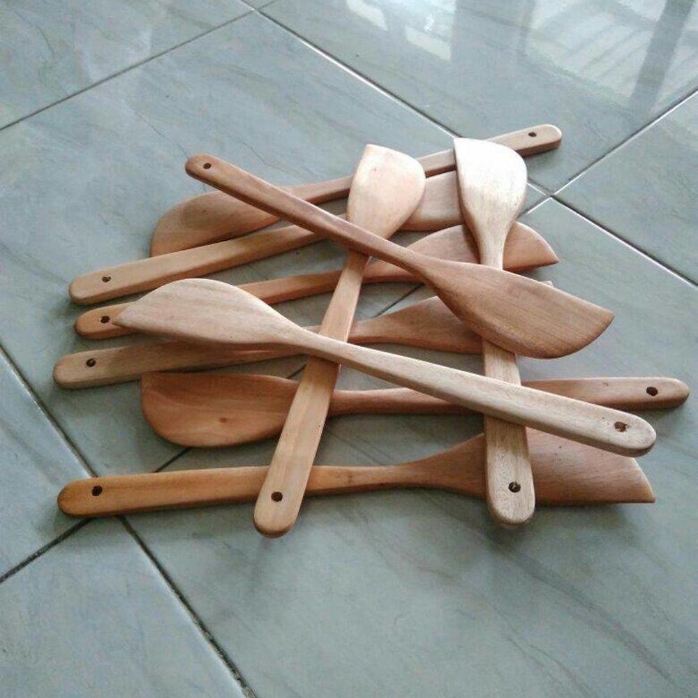 Sutil Kayu Mahoni Asli / Centong Nasi Kayu Besar Kuat Awet / Sodet Kayu ...