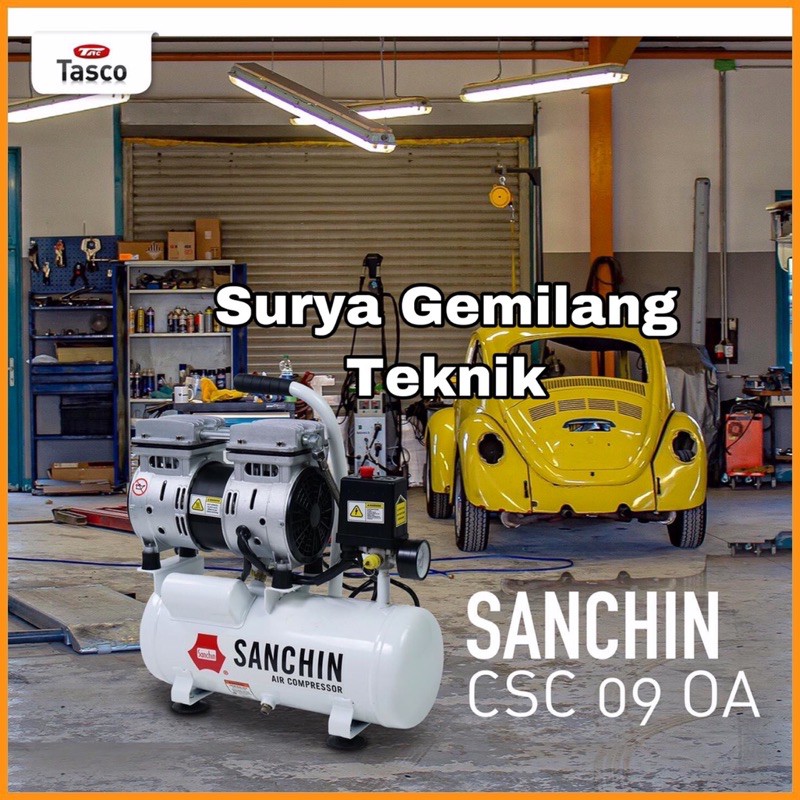 Sanchin 24 Liter Oilless AIR COMPRESSOR KOMPRESOR ANGIN TANPA OLI ...