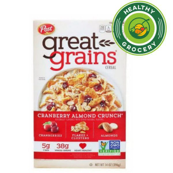 Post Great Grains Cereal Cranberry Almond Crunch 396gr Sereal Kranberi ...