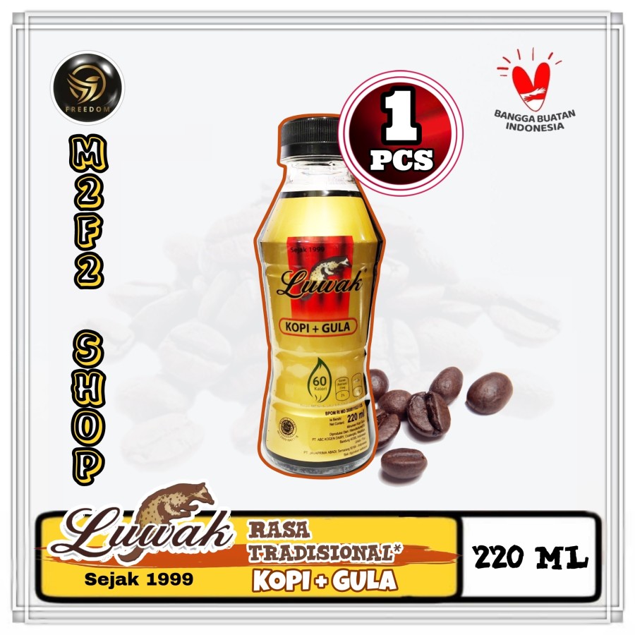 Luwak Kopi Hitam + Gula Tradisional Botol Pet - 220 ml (Kemasan Satuan ...