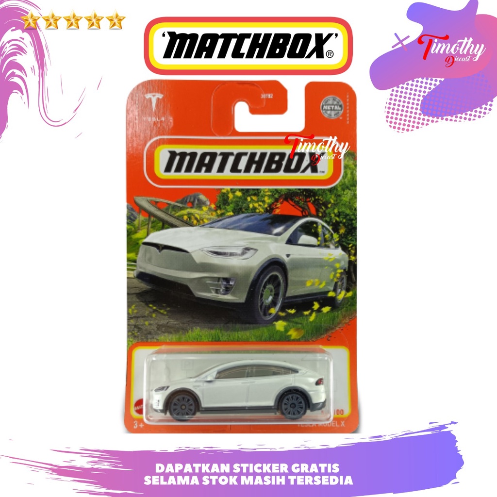 MatchBox Tesla Model X Putih Cap Polos Timothy Diecast | Lazada Indonesia