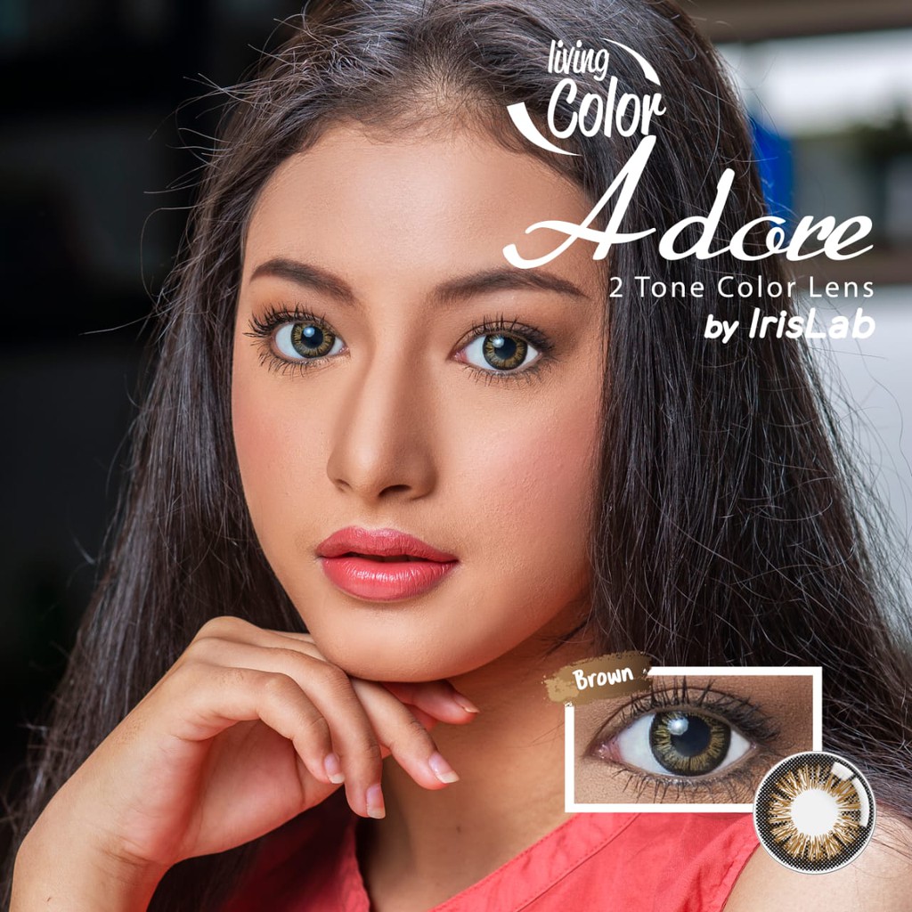 SOFTLENS LIVING COLOR ADORE BROWN 2 TONE MINUS DAN NORMAL | Lazada ...