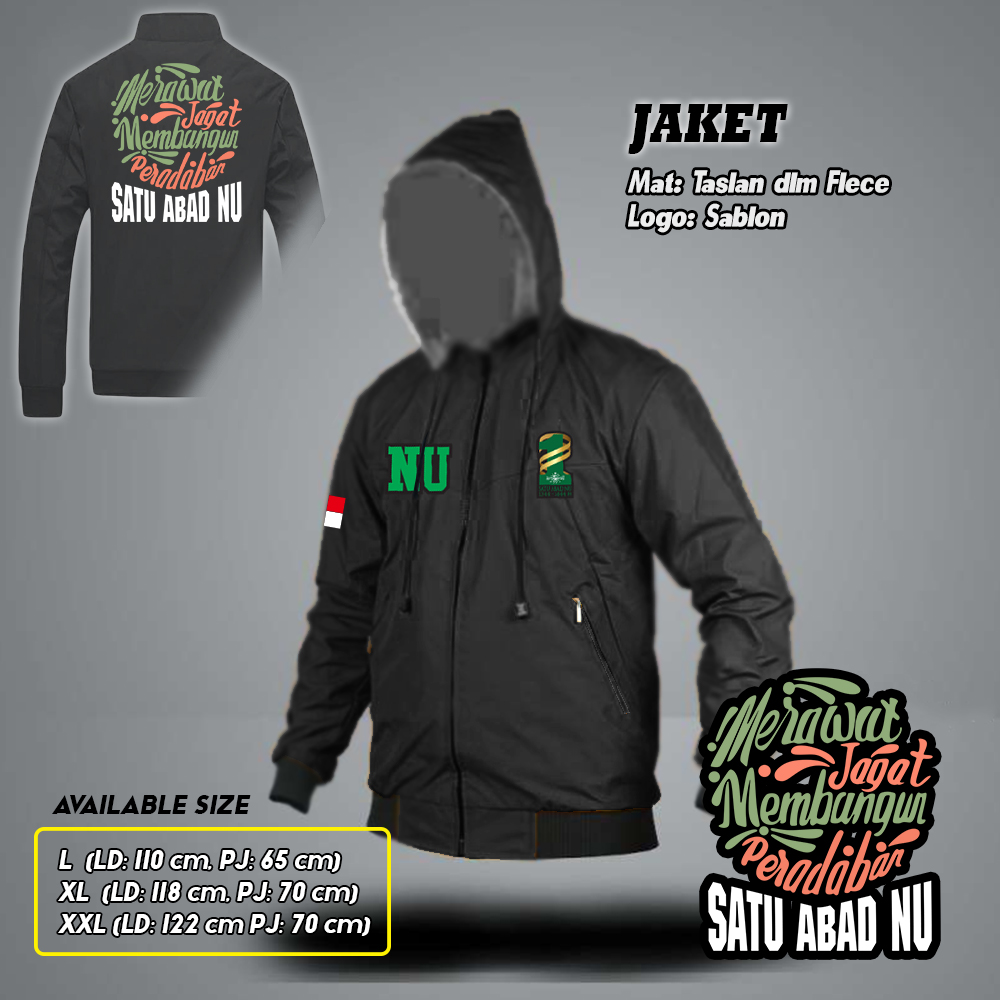 JAKET NU 1 ABAD TERBARU / JAKET PARASUT / JAKET NU BOLAK BALIK / JAKET ...