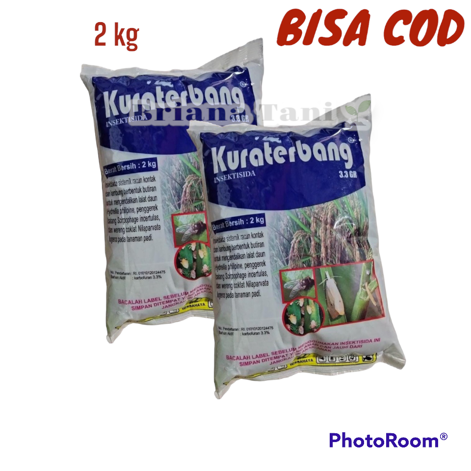 TABUR KURATERBANG 2KG Insektisida 3,3 GR Karbofuran 3,3% Furadan ...